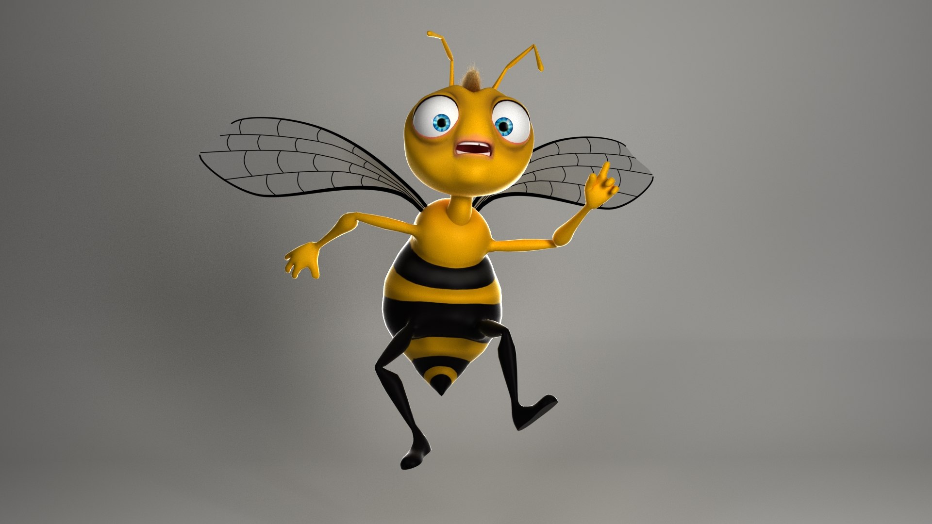 Cartoon Bee 3D model - TurboSquid 1966311