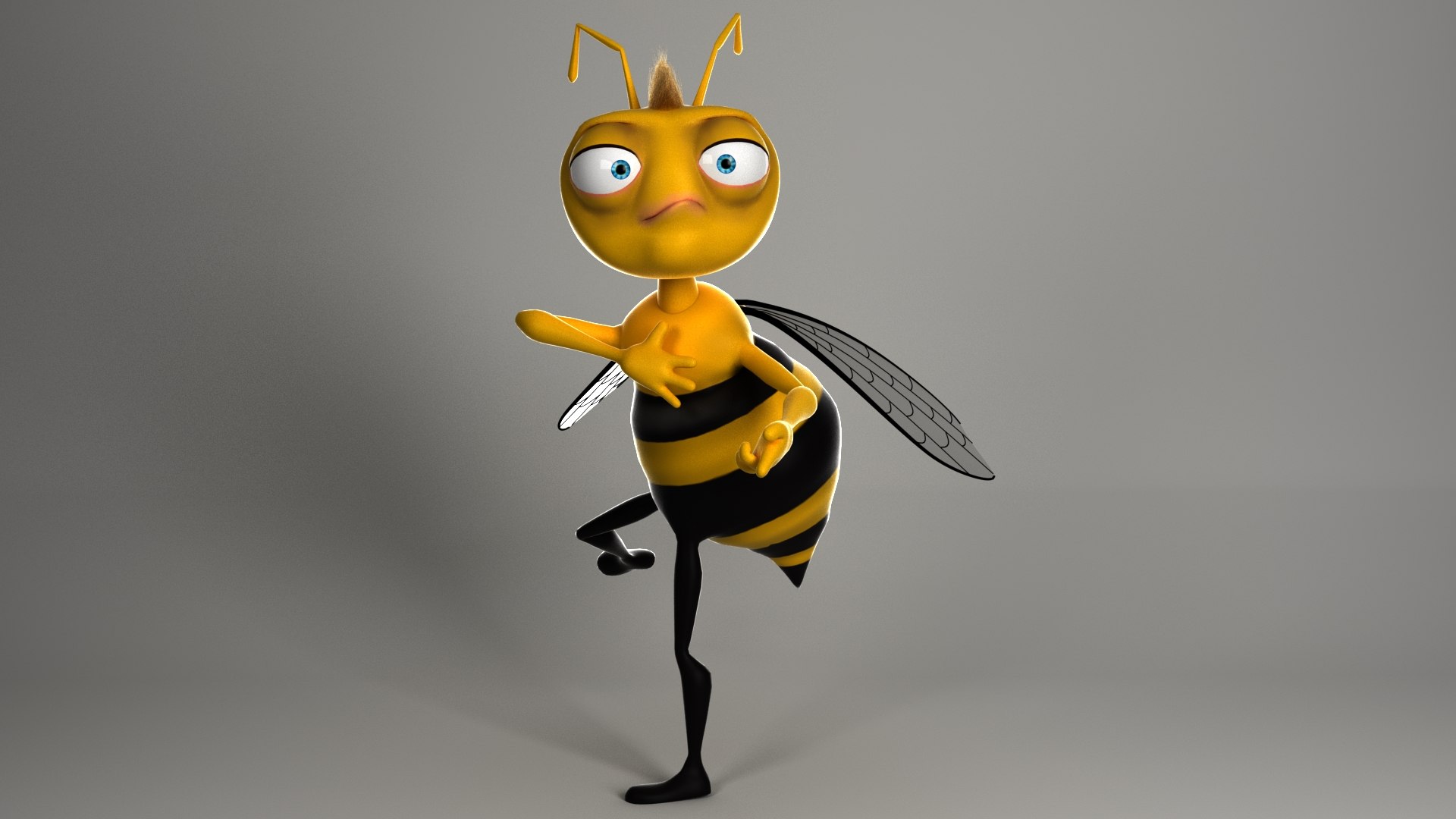 Cartoon Bee 3D model - TurboSquid 1966311