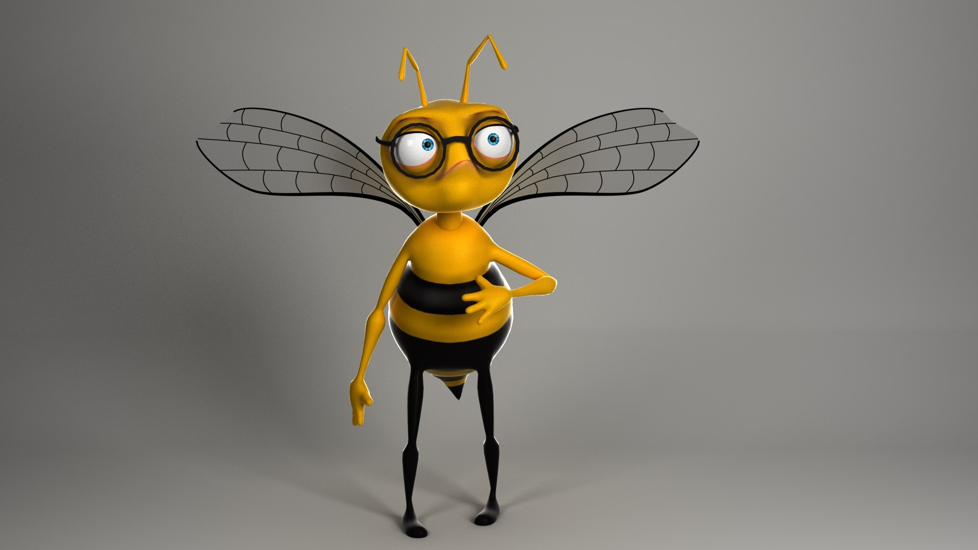 Cartoon Bee 3D model - TurboSquid 1966311