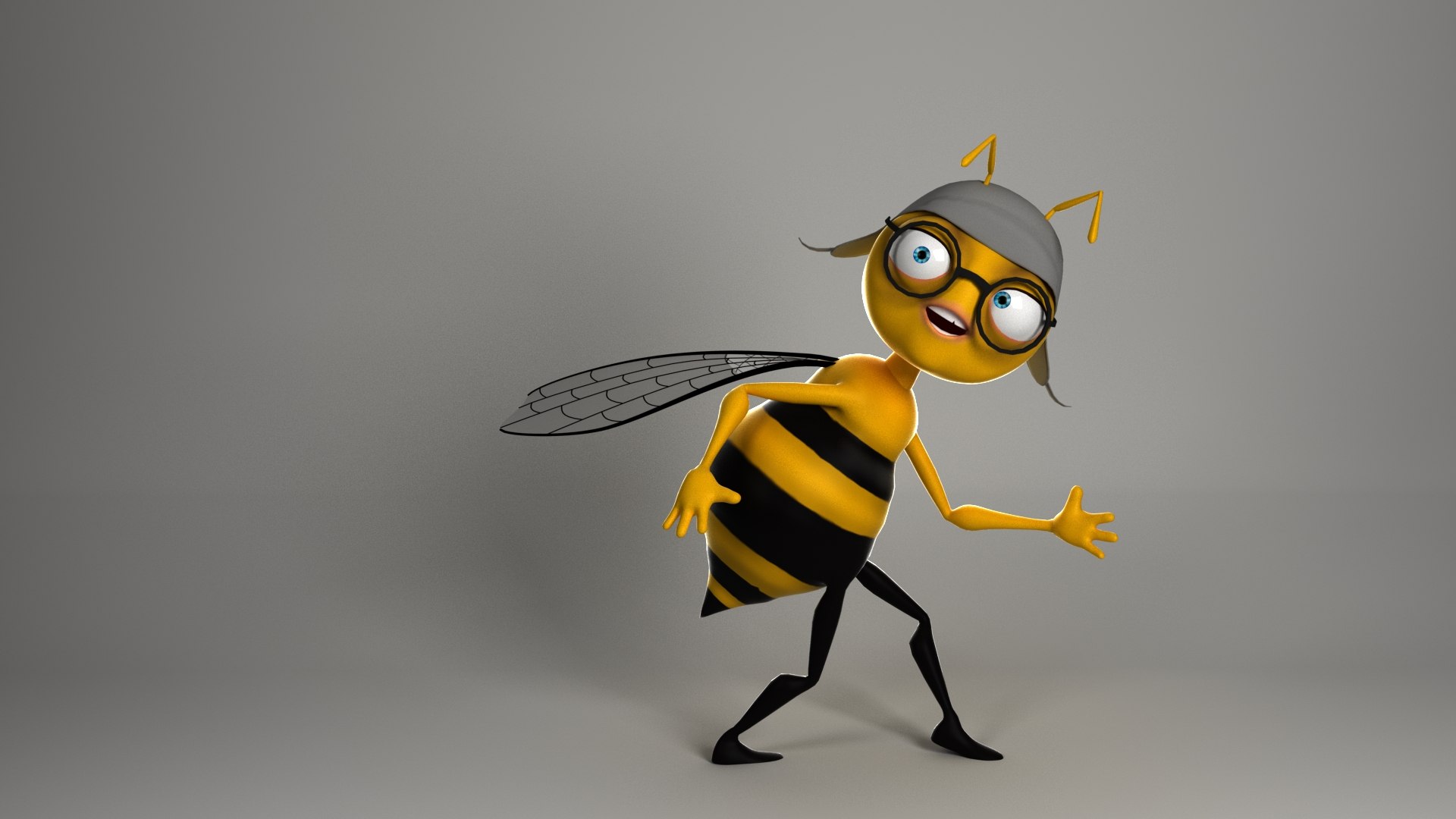 Cartoon Bee 3D model - TurboSquid 1966311