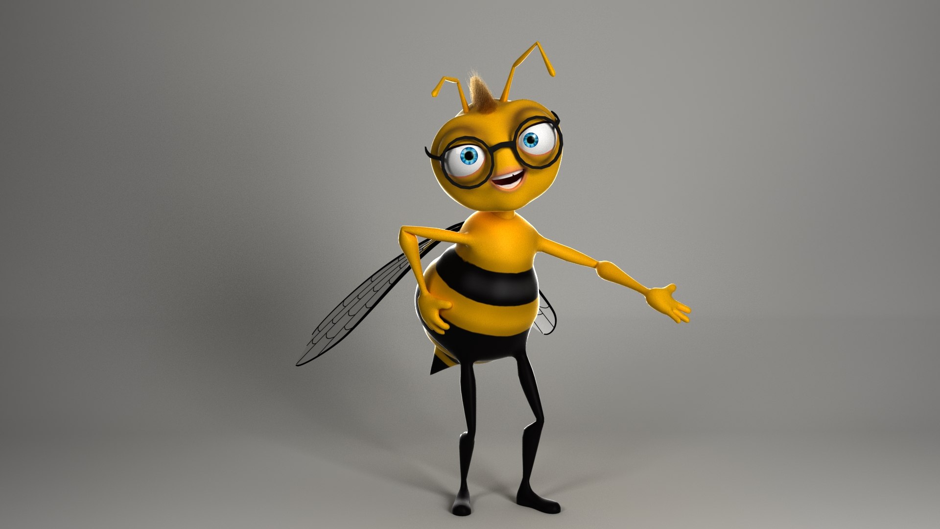 Cartoon Bee 3D model - TurboSquid 1966311