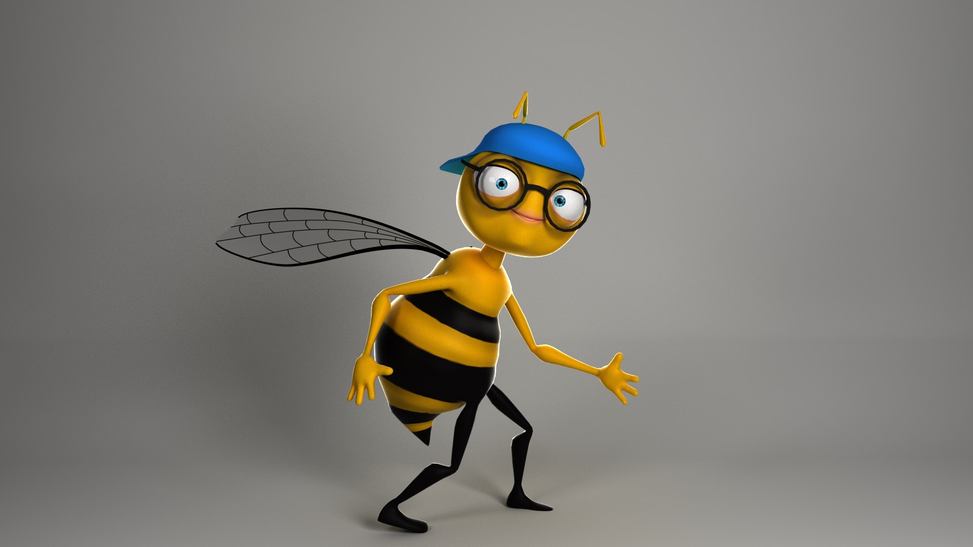 Cartoon Bee 3D model - TurboSquid 1966311