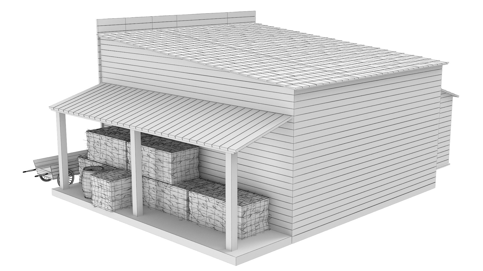 Western stable model - TurboSquid 1465898