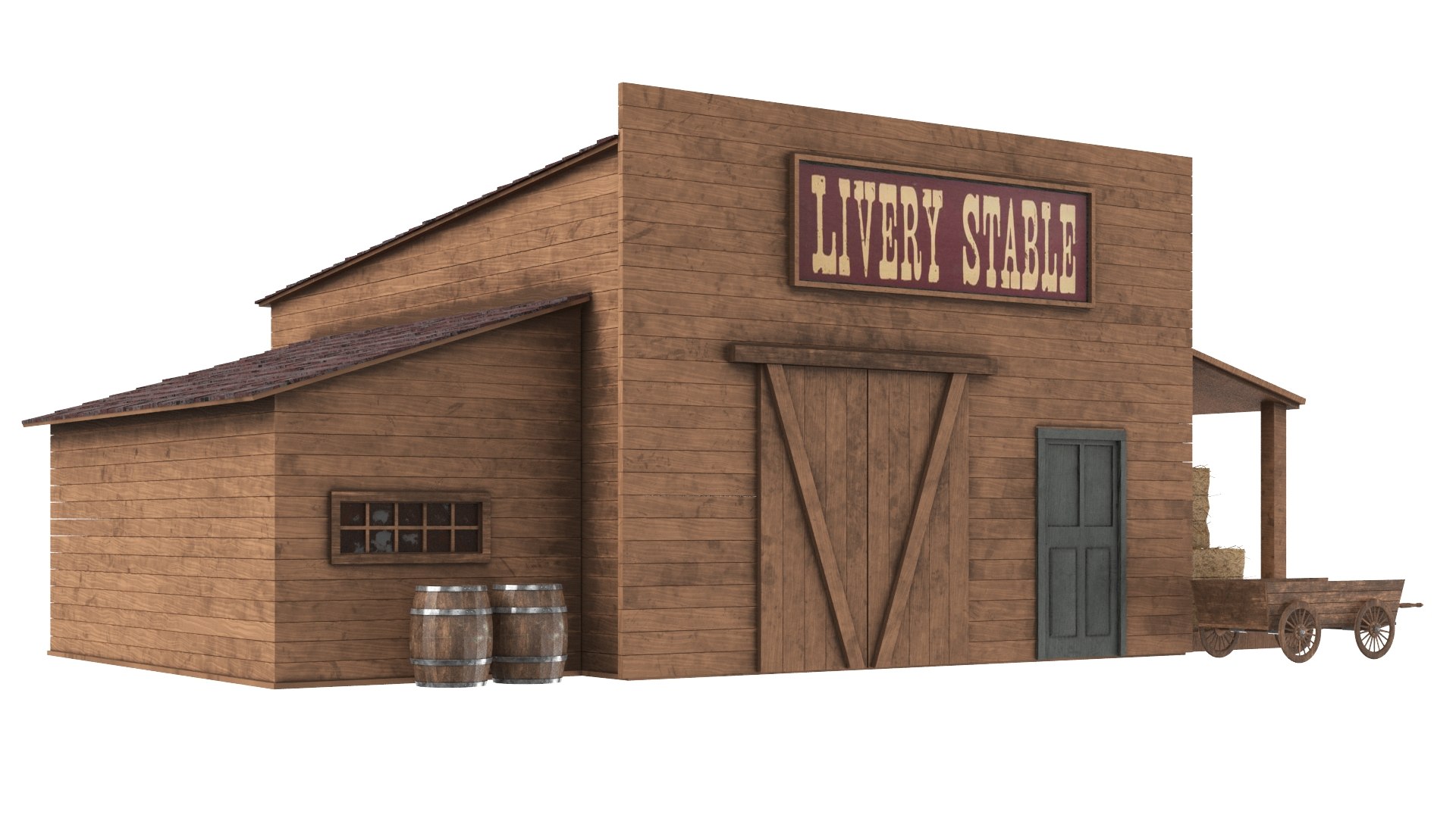 Western Stable Model - TurboSquid 1465898