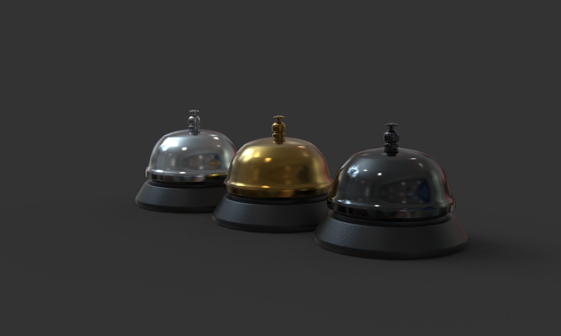 Call Bells Low-poly 3D Model 3D Model - TurboSquid 2334126