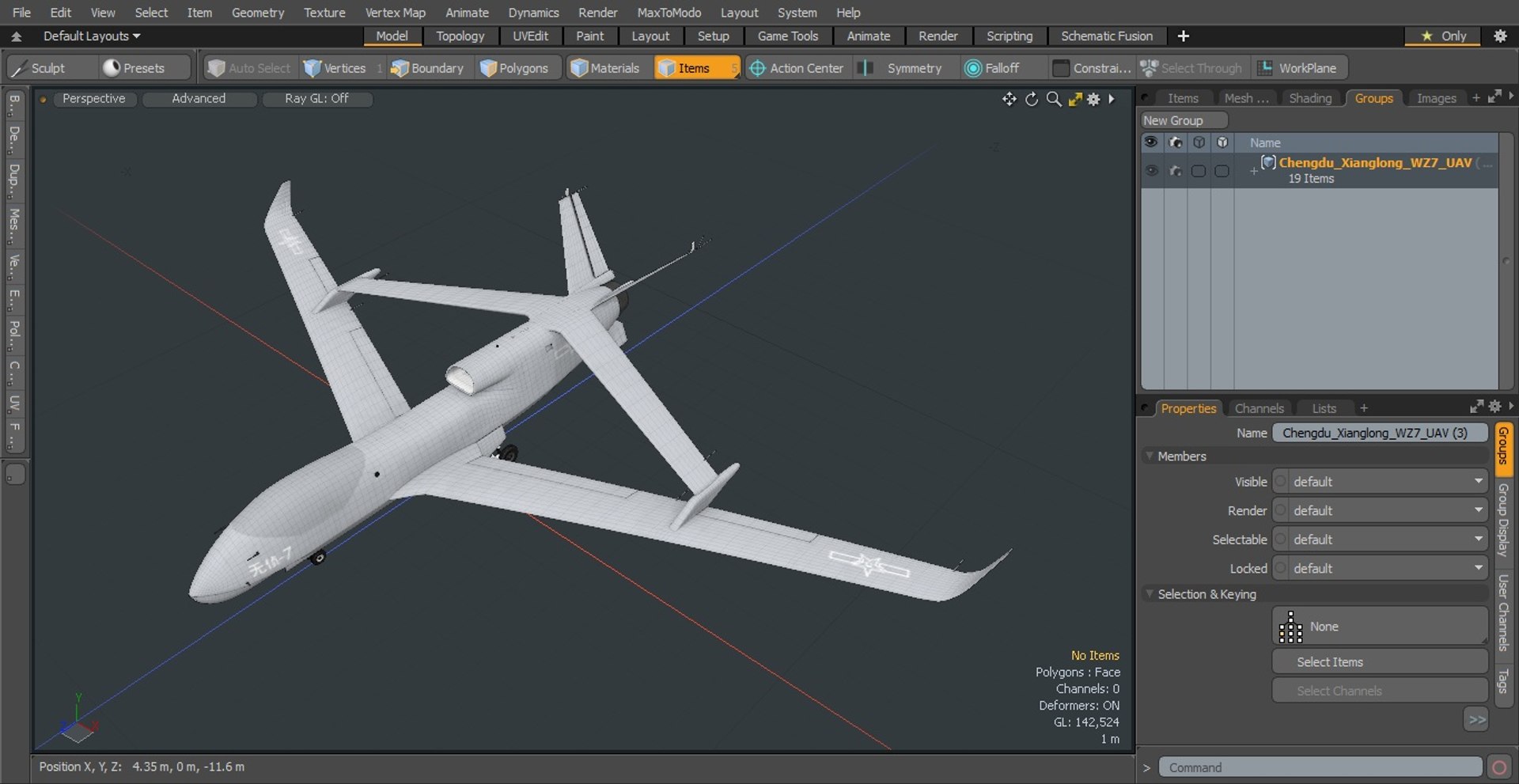 Chengdu Xianglong WZ7 UAV 3D - TurboSquid 1882209