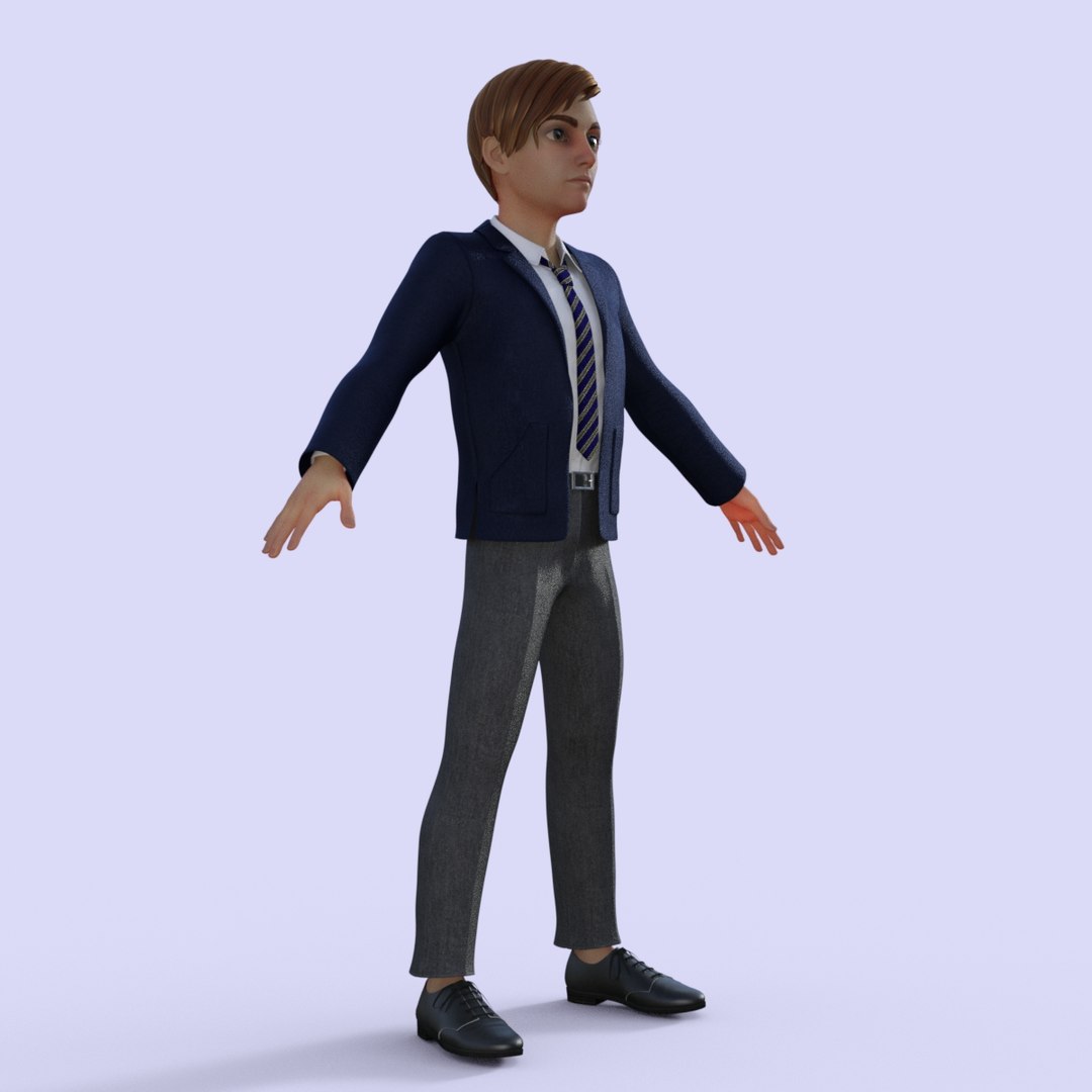 High School Student Boy Model - TurboSquid 2097844