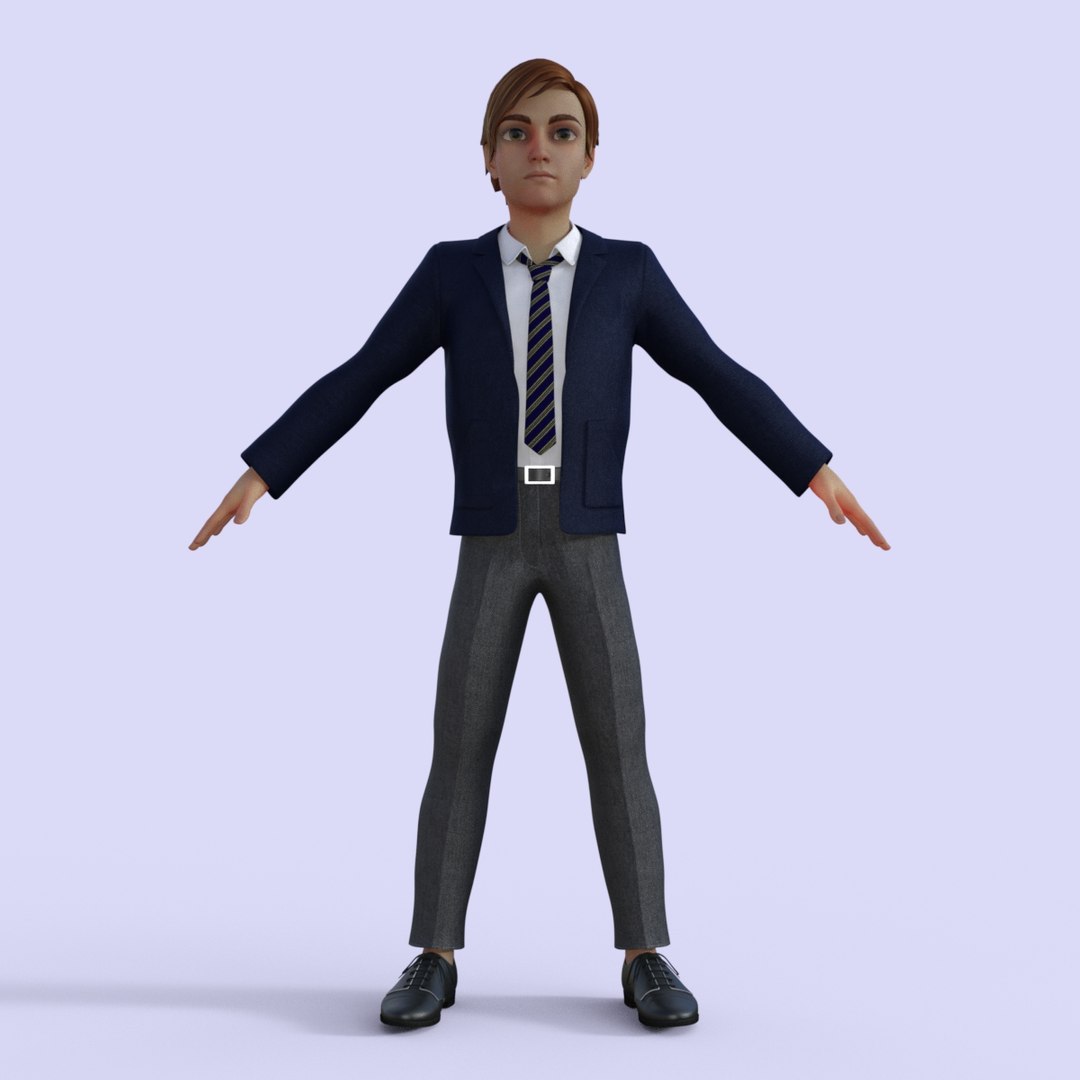 High School Student Boy model - TurboSquid 2097844