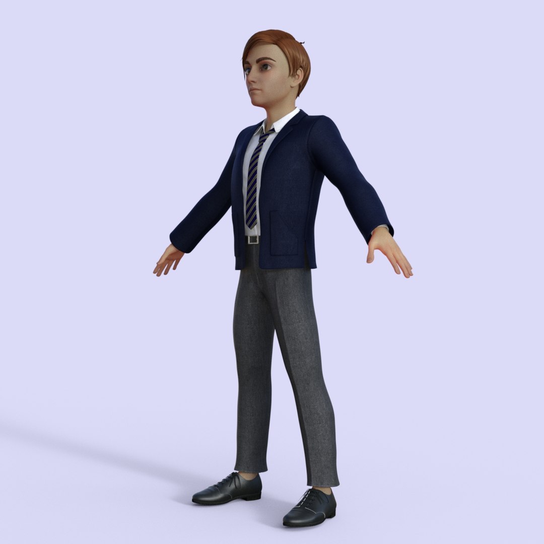 High School Student Boy Model - TurboSquid 2097844