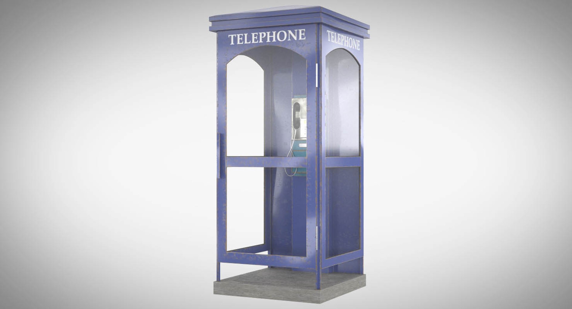 3D Telephone Box Model - TurboSquid 1158167