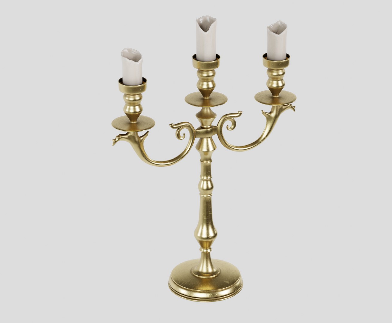 3D Vintage Candlestick 3D Model - TurboSquid 2149197