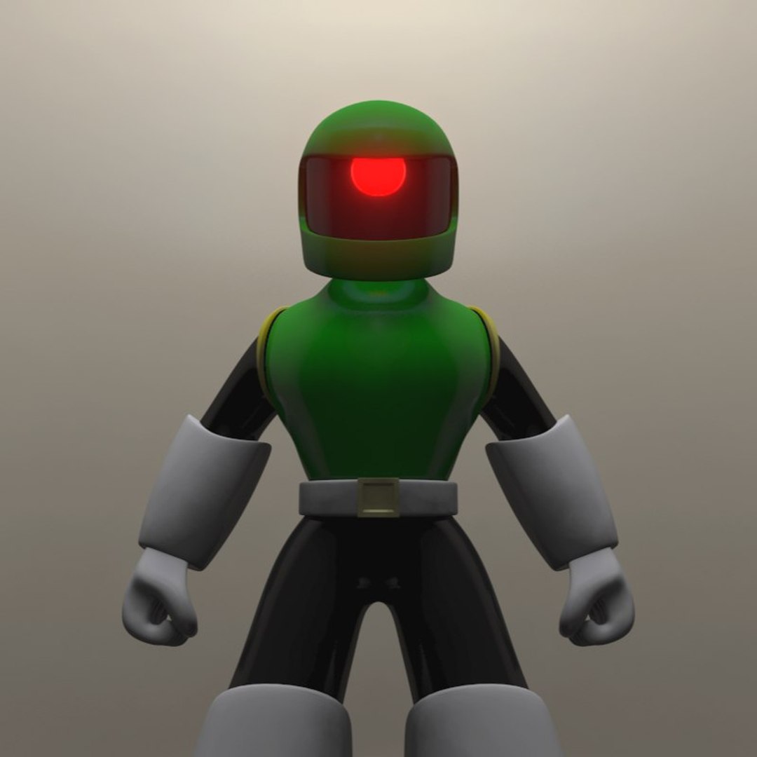 sniper rider joe megaman 3d model