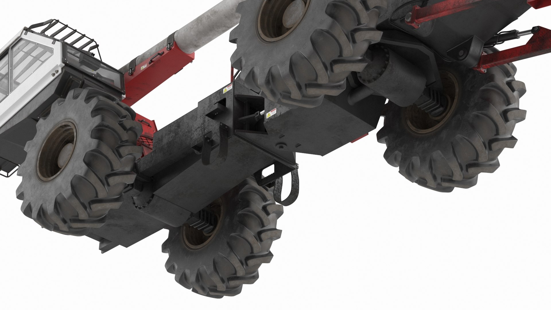 3D Hydraulic Tree Cutting Vehicle With Boom Arm Red Dirt - TurboSquid ...