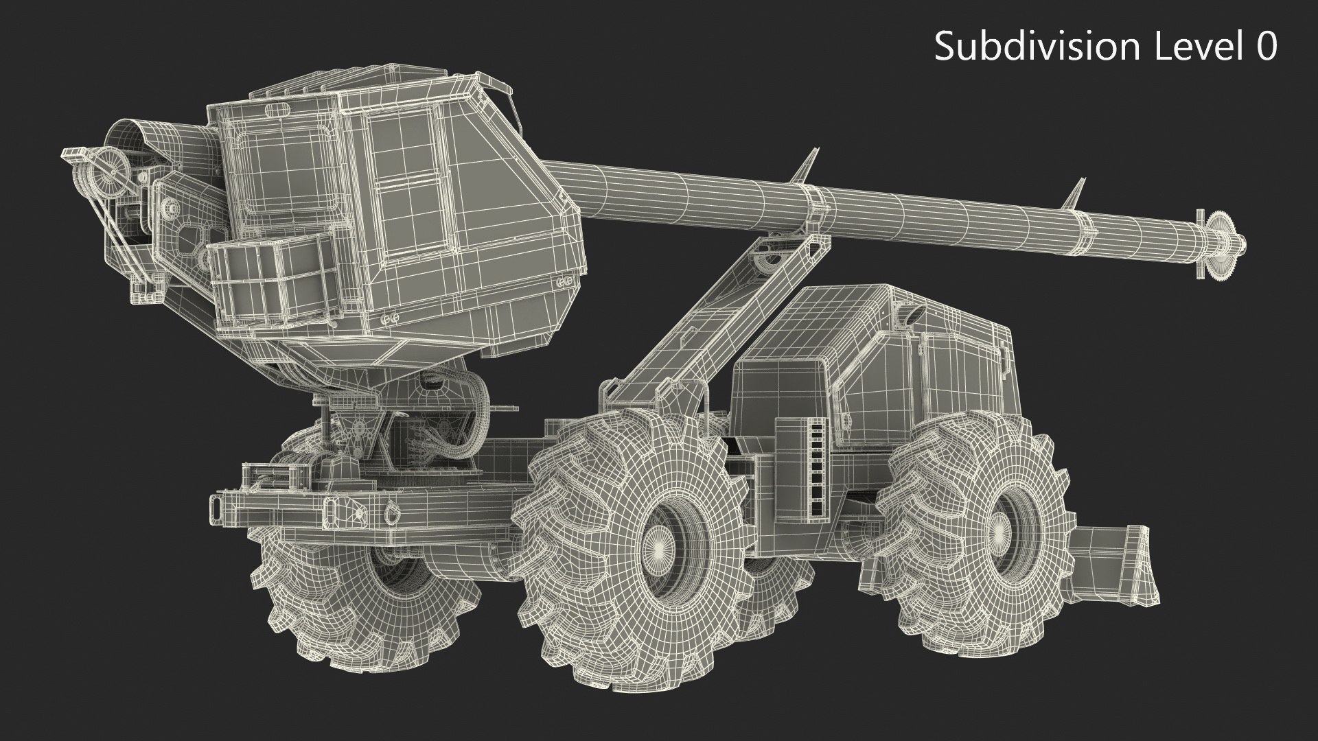 3D Hydraulic Tree Cutting Vehicle With Boom Arm Red Dirt - TurboSquid ...
