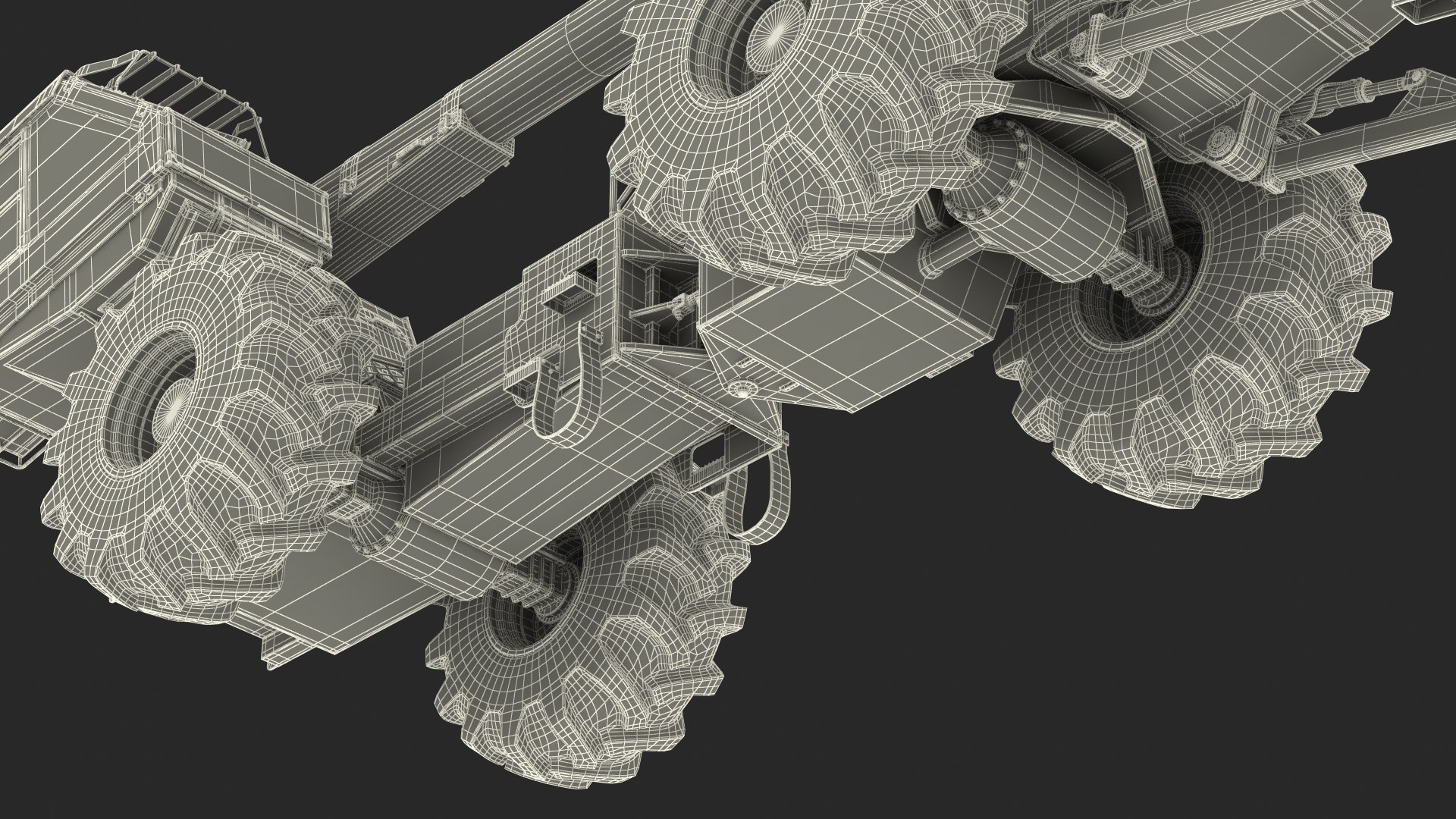 3D Hydraulic Tree Cutting Vehicle With Boom Arm Red Dirt - TurboSquid ...