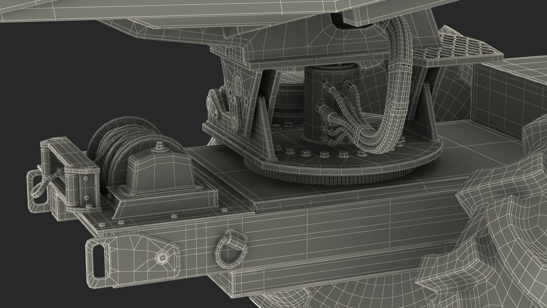 3D Hydraulic Tree Cutting Vehicle With Boom Arm Red Dirt - TurboSquid ...