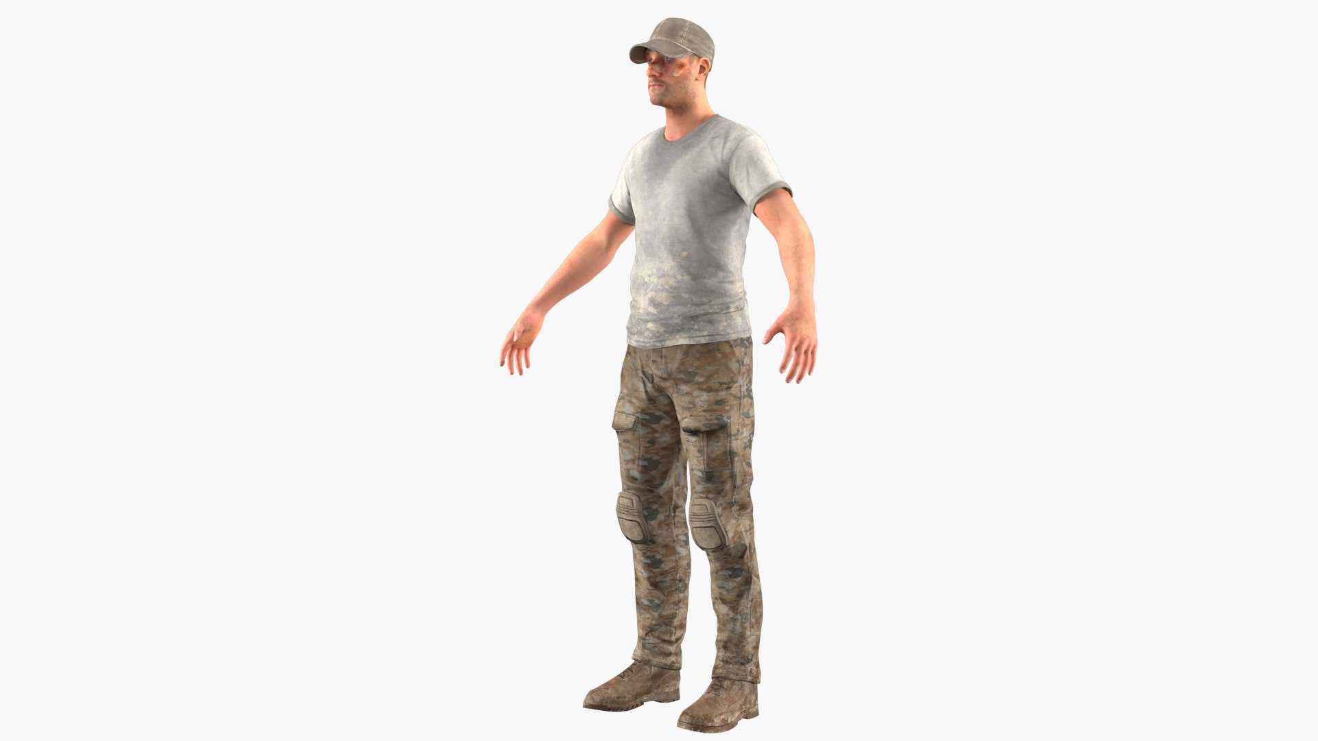 3D Military Deserter Model - TurboSquid 2407347