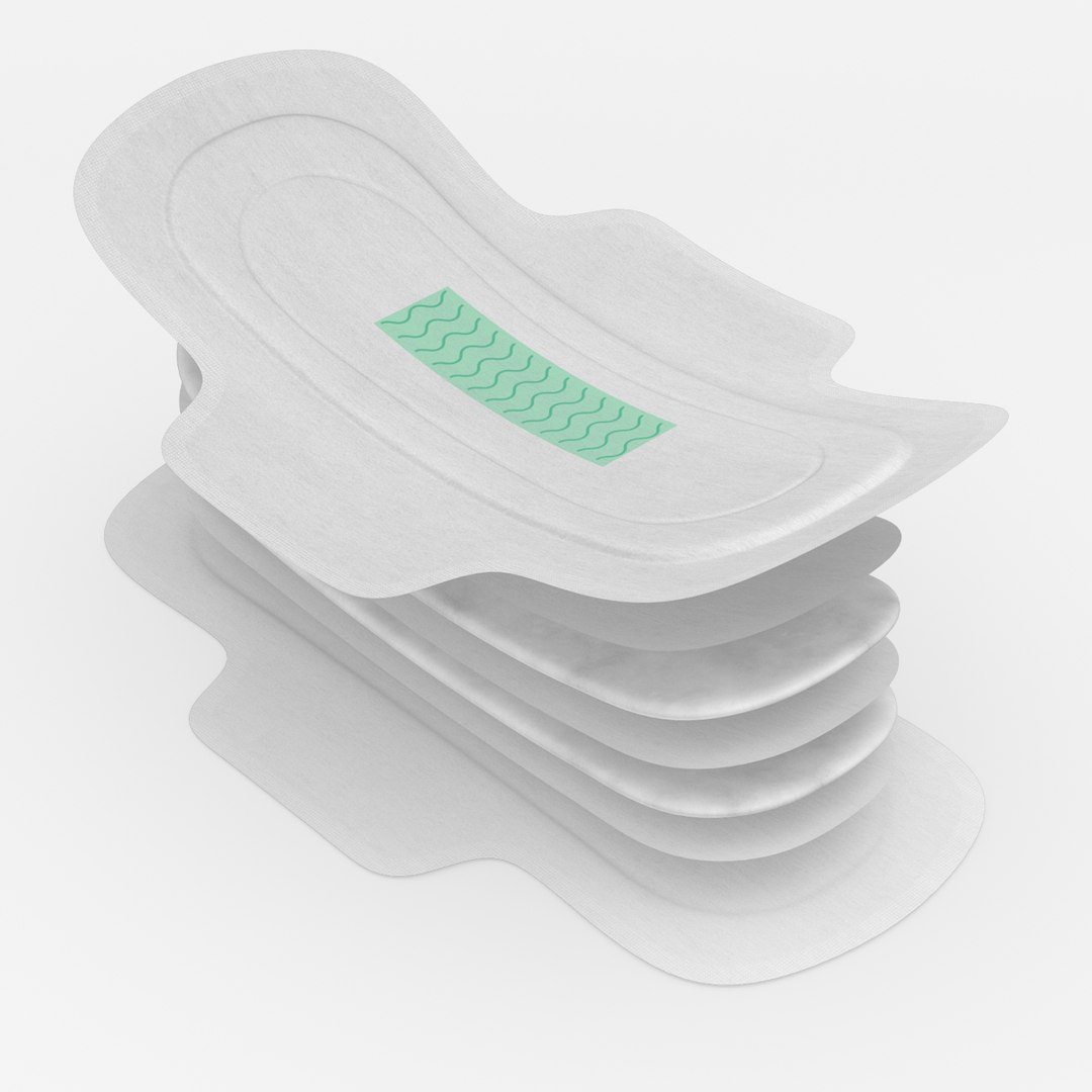 3D Sanitary Napkin Pads Layers - TurboSquid 2032629