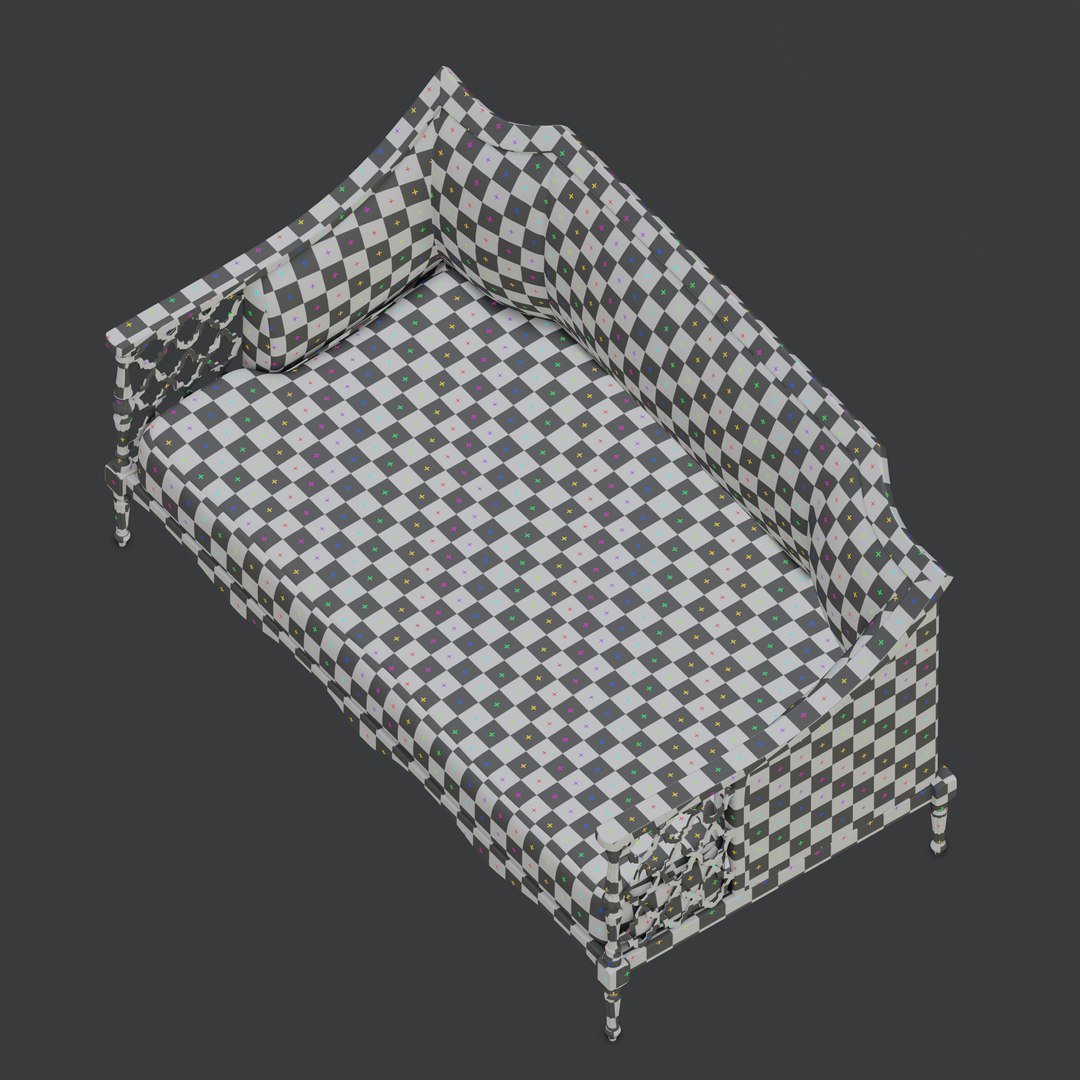 3D Lattice sofa model - TurboSquid 1741270
