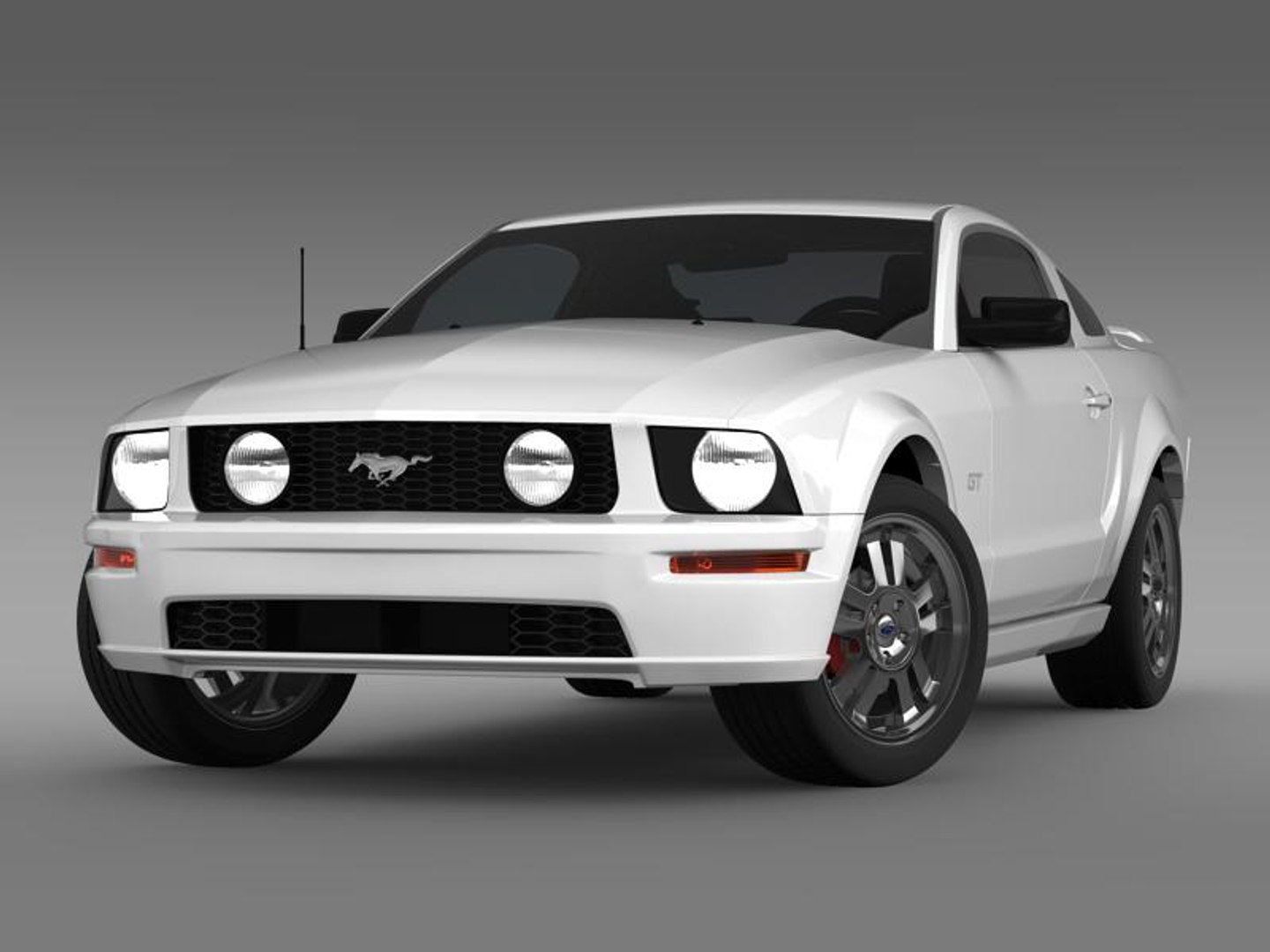 3D mustang gt 2005 model - TurboSquid 1529595