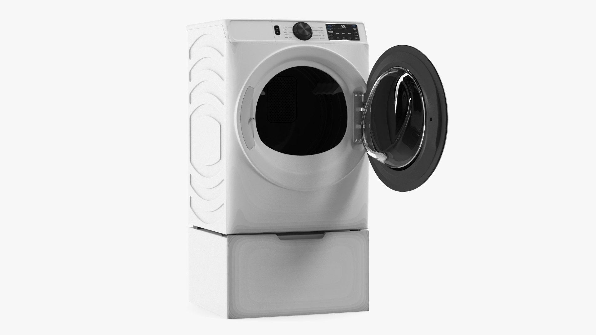 3D Model Modern Dryer White - TurboSquid 2178975