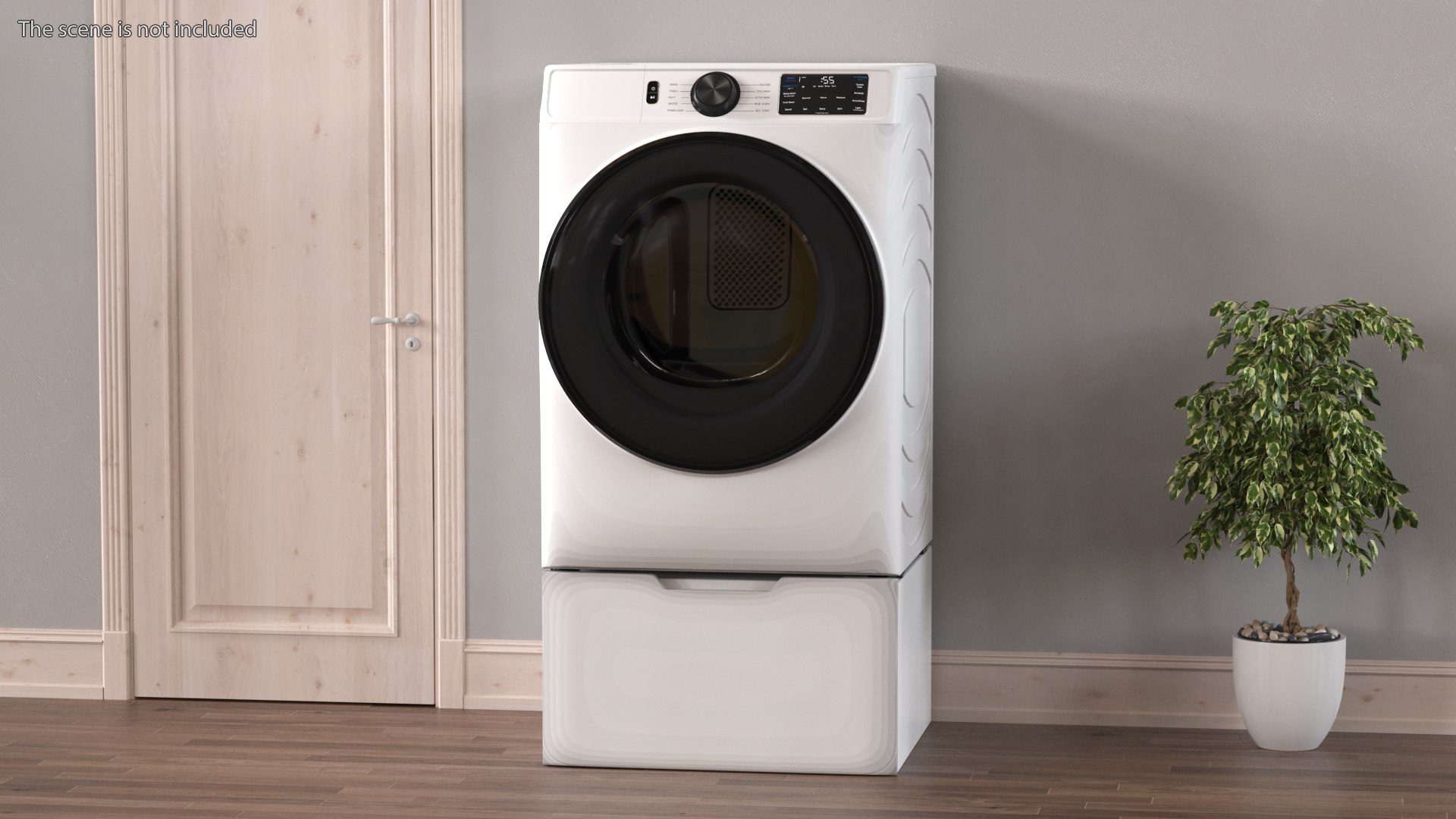 3D Model Modern Dryer White - TurboSquid 2178975