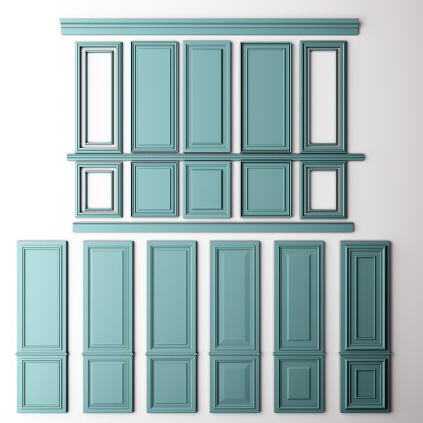 3d wall panel model