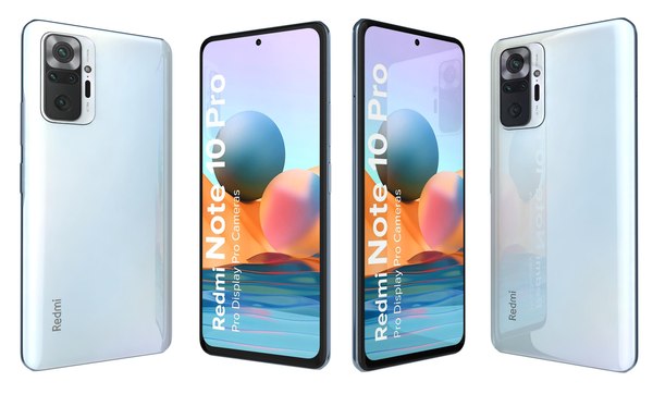 3D Xiaomi Redmi Note 10 Pro All Colors - TurboSquid 1714275