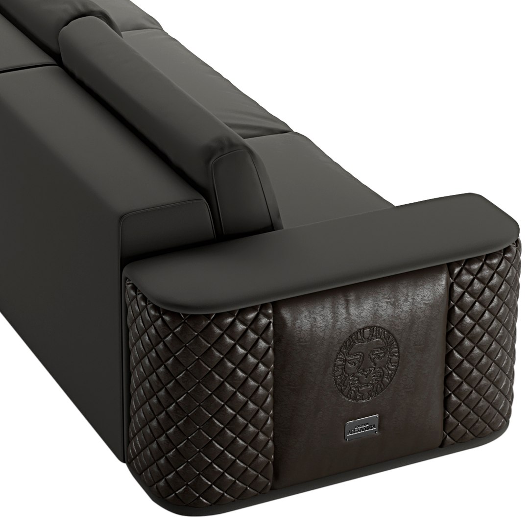 3D model ALEXANDRA COLLECTION MASTER SOFA FABRIC LEATHER - TurboSquid ...