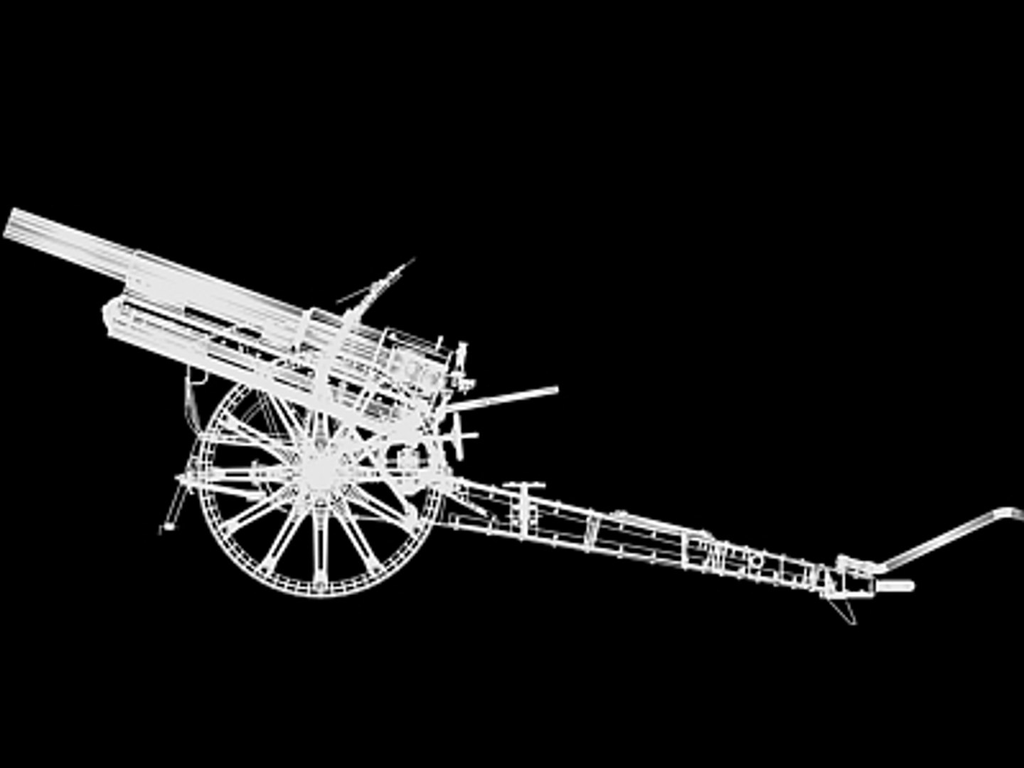 German Howitzer Wwi 3d Model