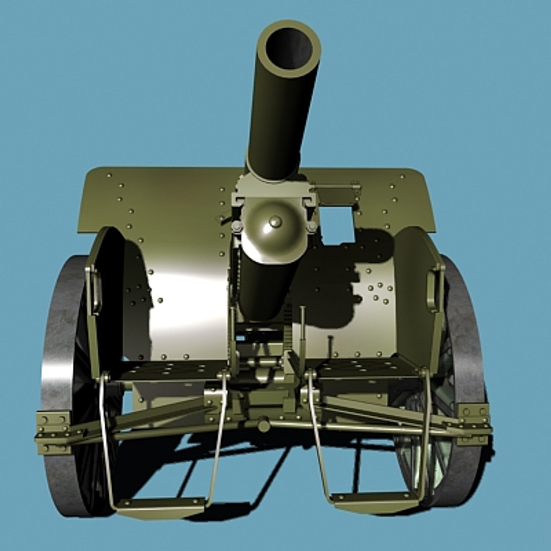 German Howitzer Wwi 3d Model