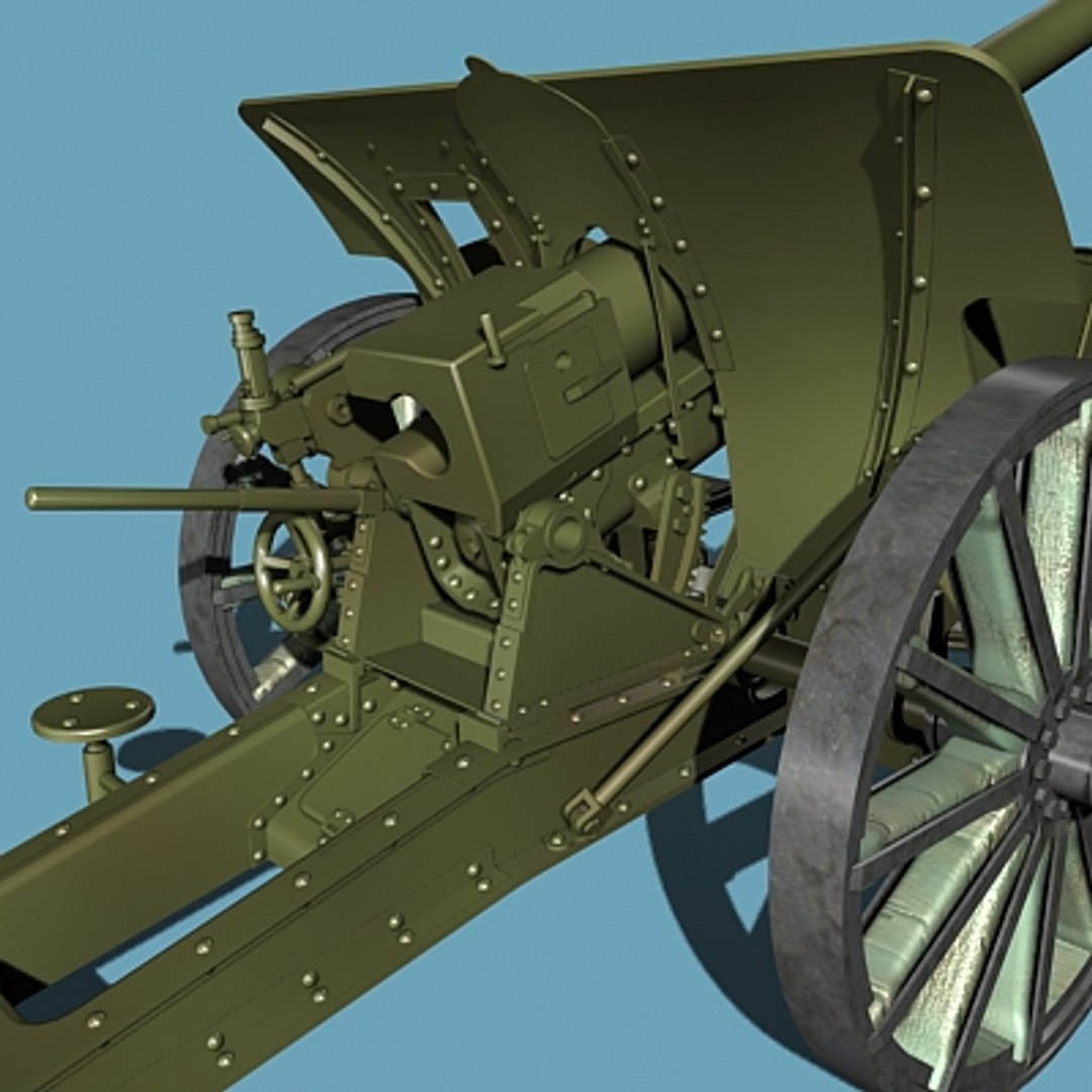 German Howitzer Wwi 3d Model