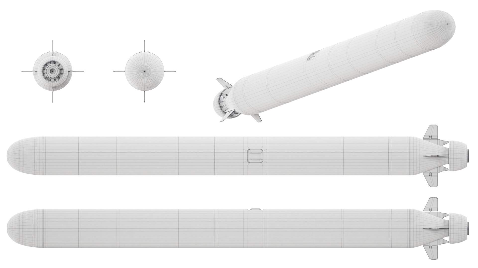 2M39 Poseidon Status-6 Nuclear Torpedo 3D - TurboSquid 2153801