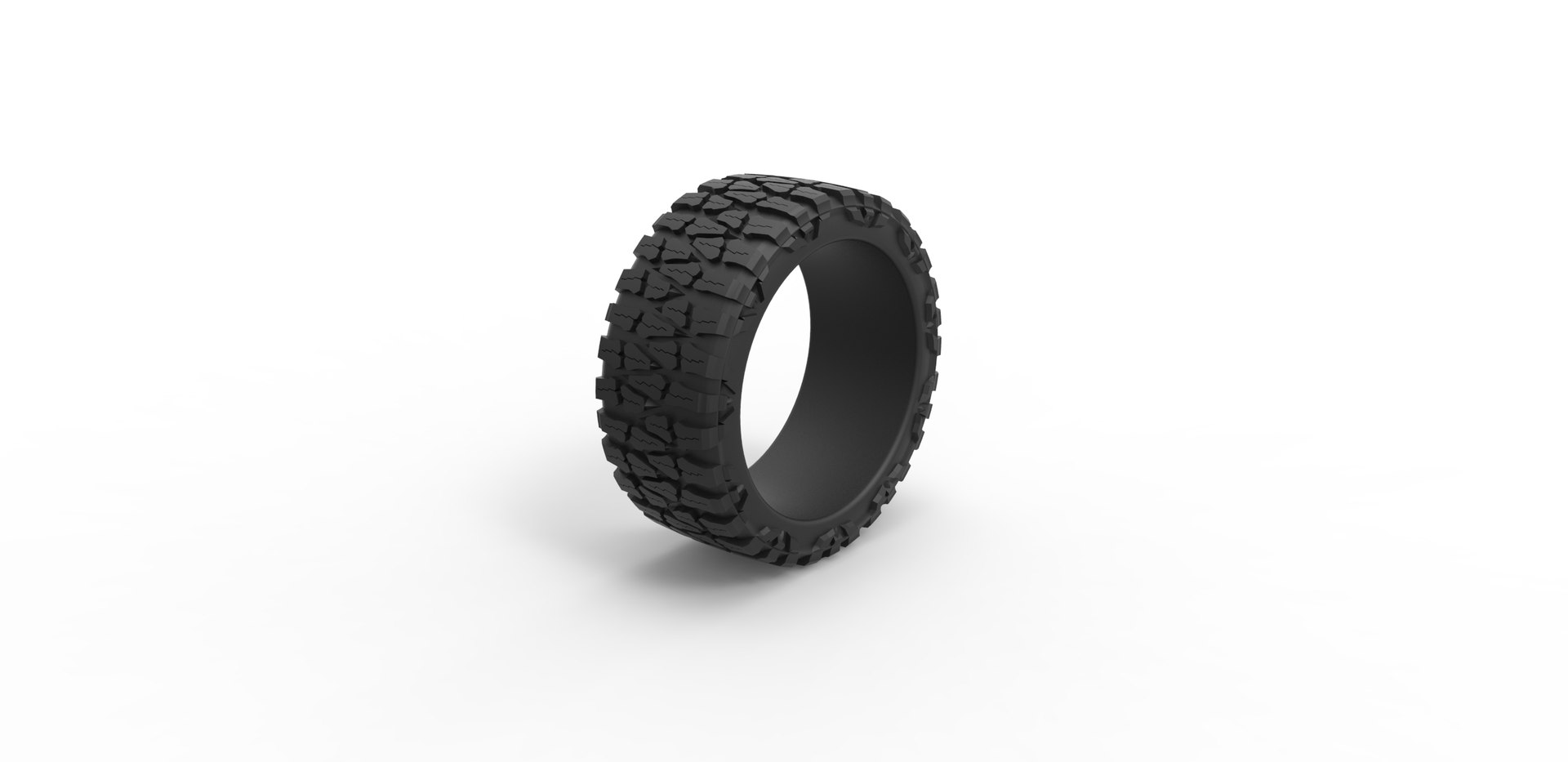 3D Model Diecast Mud Low Profile Tire Scale 1 To 10 - TurboSquid 1847665