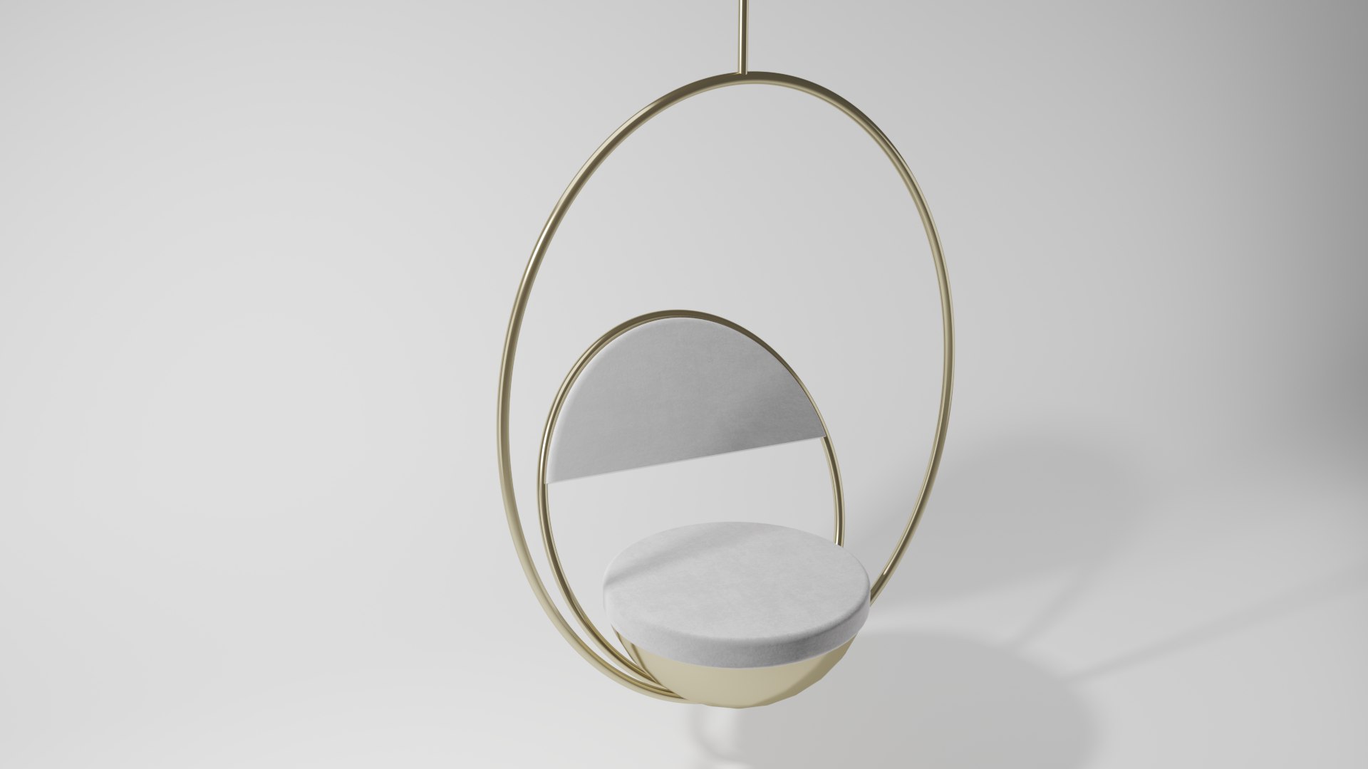 HANGING HOOP CHAIR - GREY VELVET 3D Model - TurboSquid 1998422