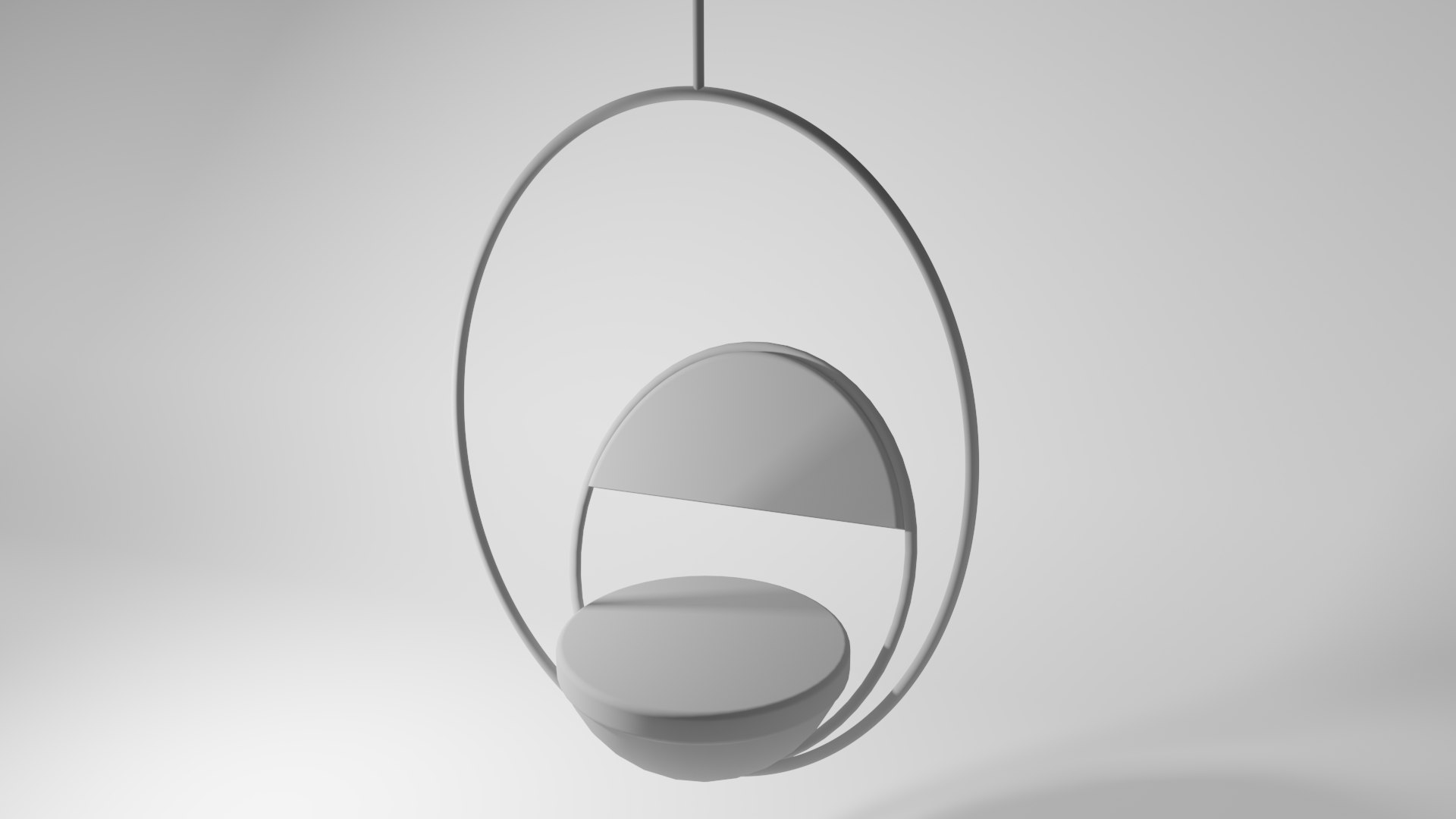 HANGING HOOP CHAIR - GREY VELVET 3D Model - TurboSquid 1998422
