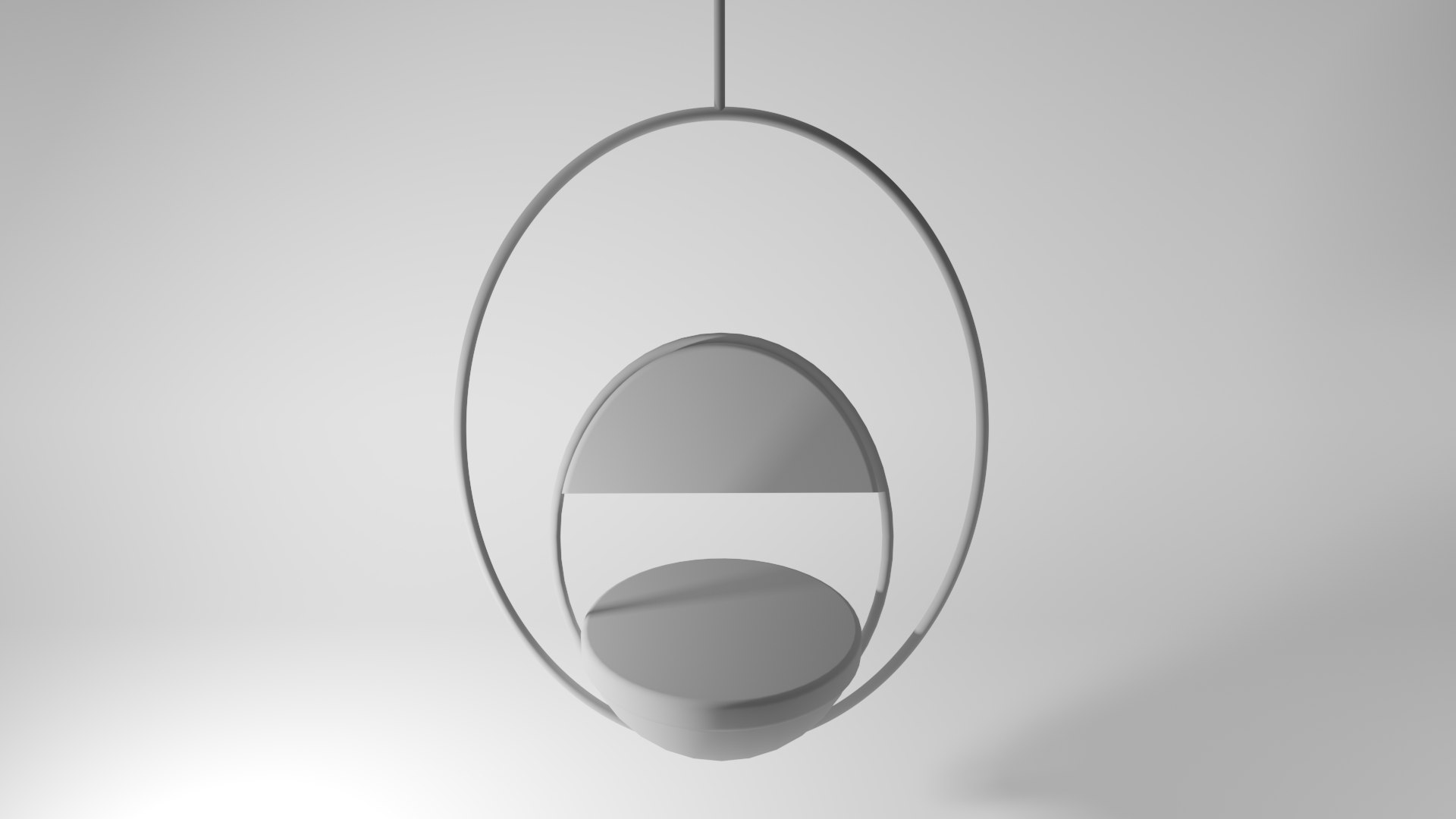 HANGING HOOP CHAIR - GREY VELVET 3D Model - TurboSquid 1998422
