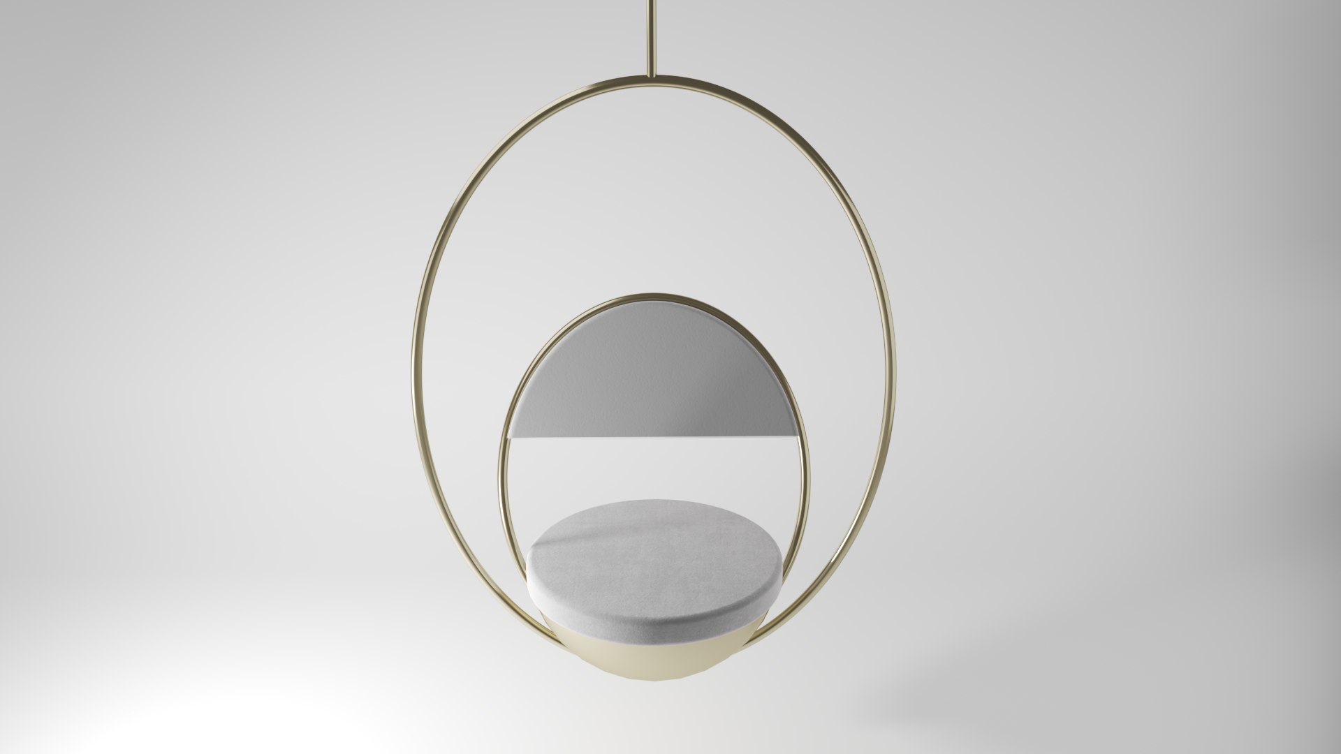 HANGING HOOP CHAIR - GREY VELVET 3D Model - TurboSquid 1998422