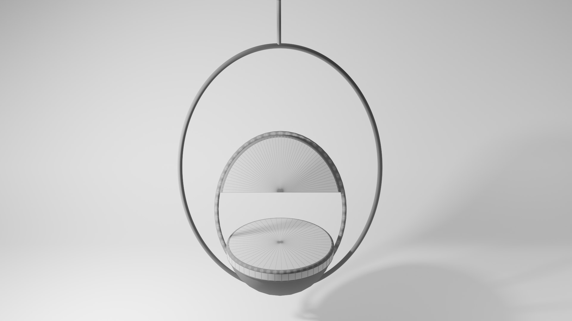 HANGING HOOP CHAIR - GREY VELVET 3D Model - TurboSquid 1998422