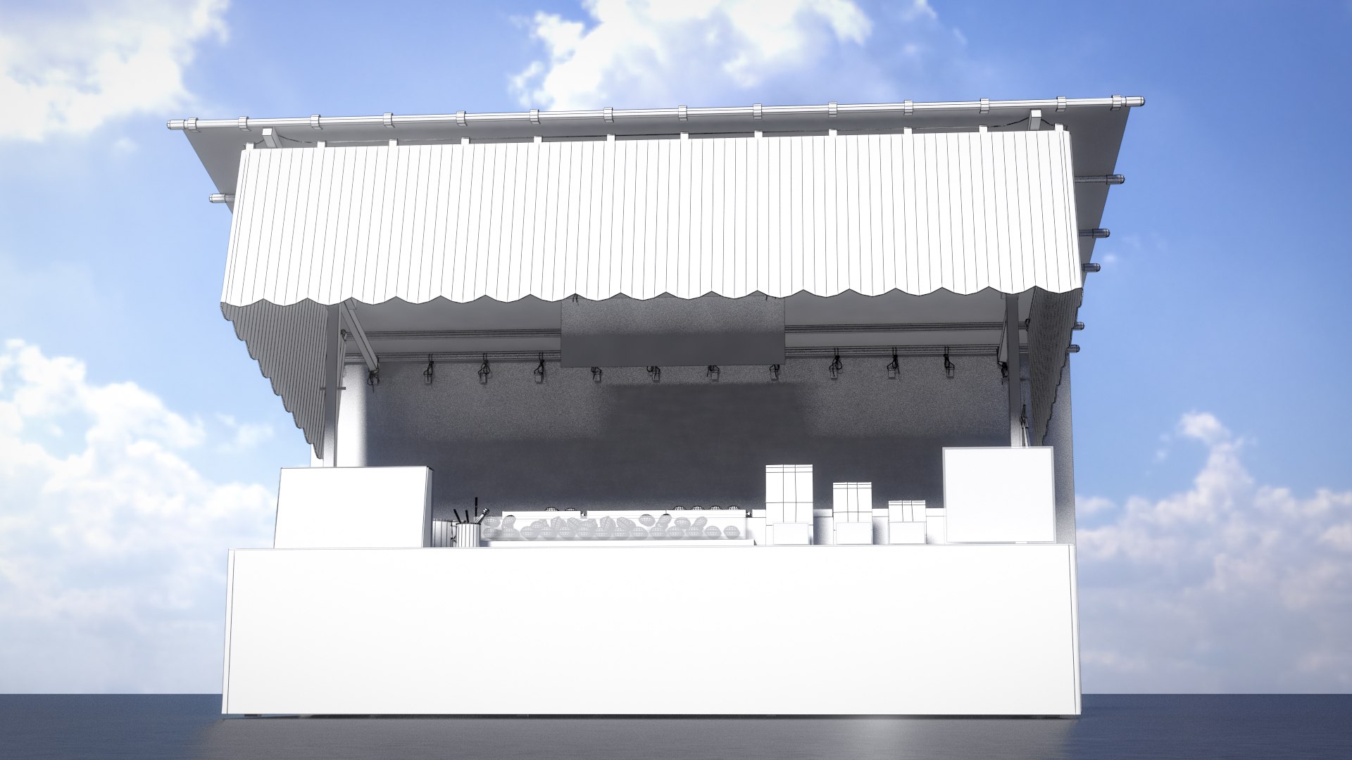 3D Japanese Street Stall 0010 Sponge Cake Model - TurboSquid 2314018