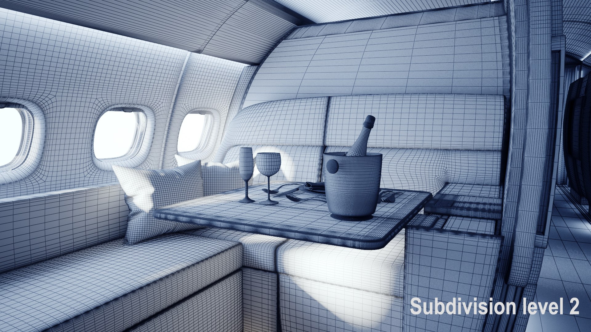 3D Aircraft Interior Vip - TurboSquid 1579791