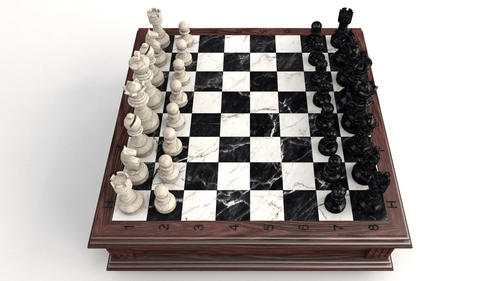 3D Model Chessboard Low-poly 3D Model - TurboSquid 1825589