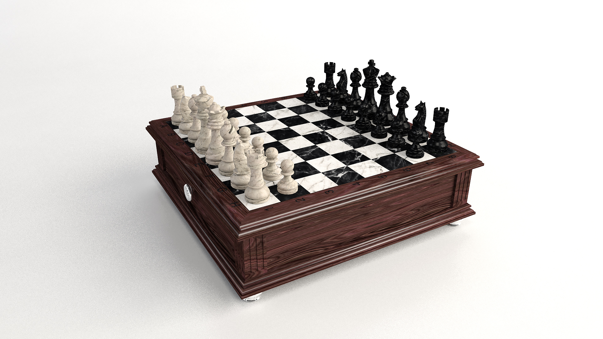 3D Model Chessboard Low-poly 3D Model - TurboSquid 1825589