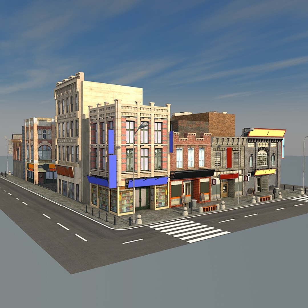 3d Model Street Scene