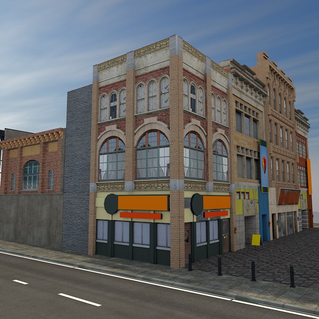 3d Model Street Scene