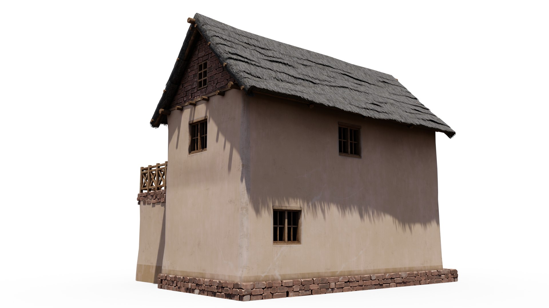 3D Thatch House Model - TurboSquid 1835248