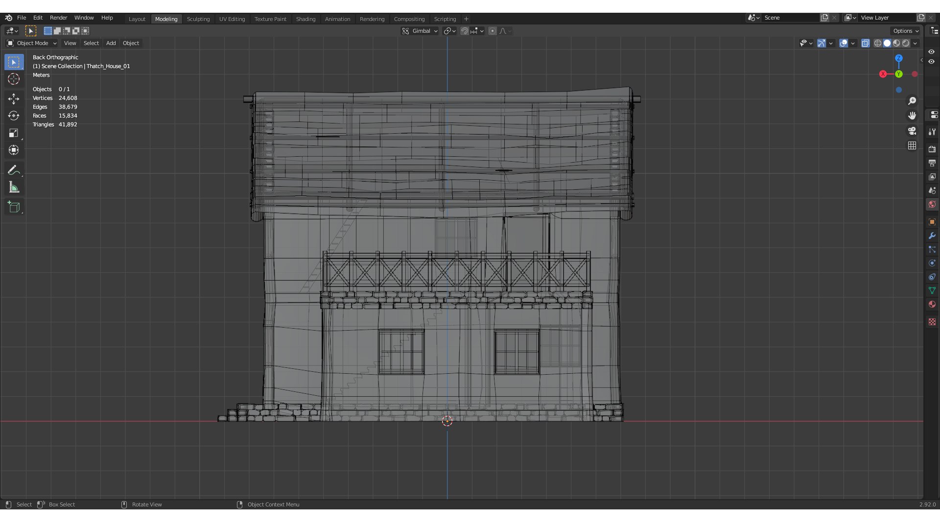3D Thatch House Model - TurboSquid 1835248