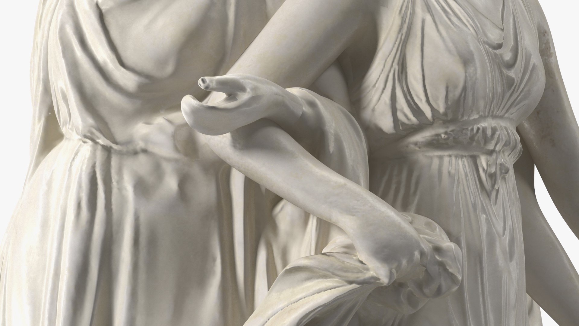 3D Three Nymphs Statue model - TurboSquid 1838648