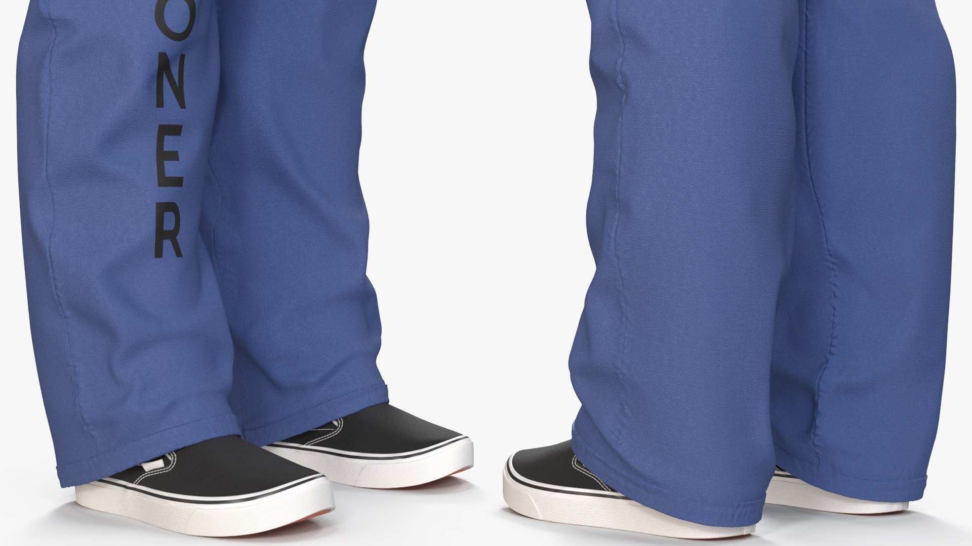 3D Asian Male Prisoner Blue Uniform - TurboSquid 2363132