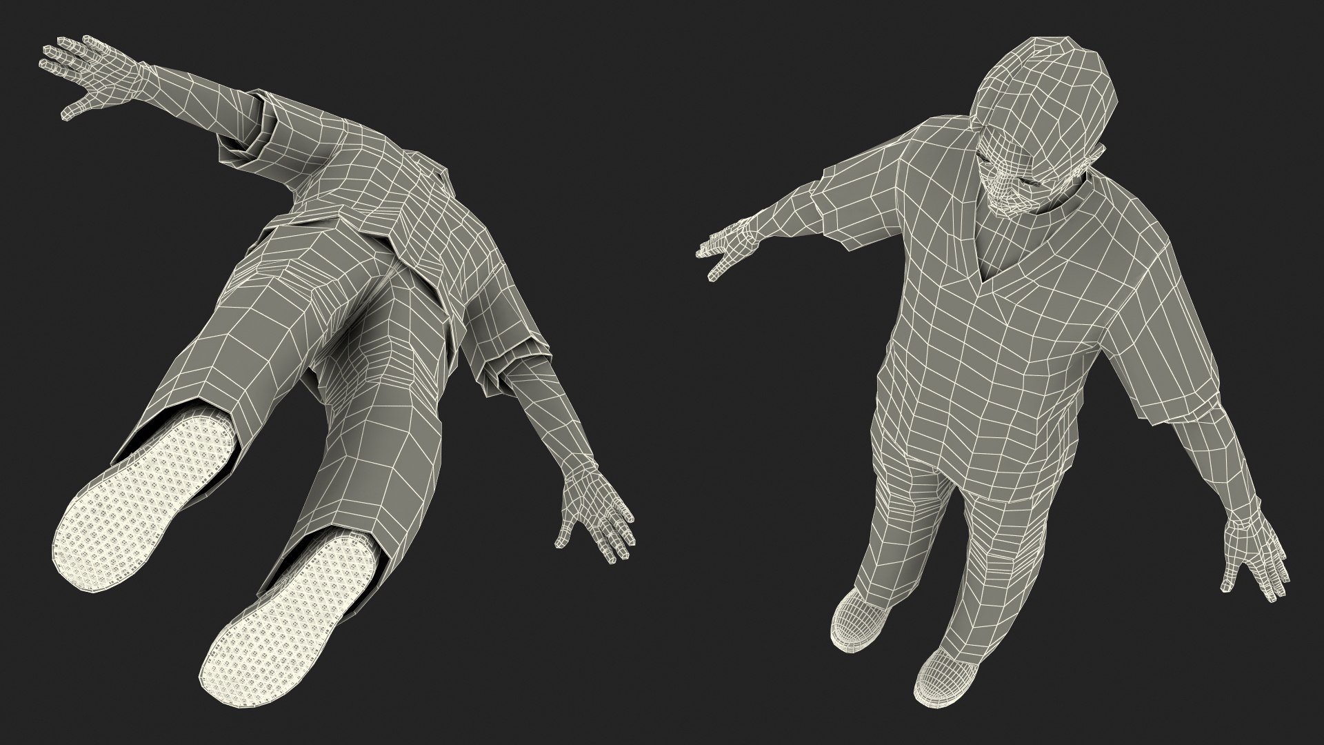 3D Asian Male Prisoner Blue Uniform - TurboSquid 2363132